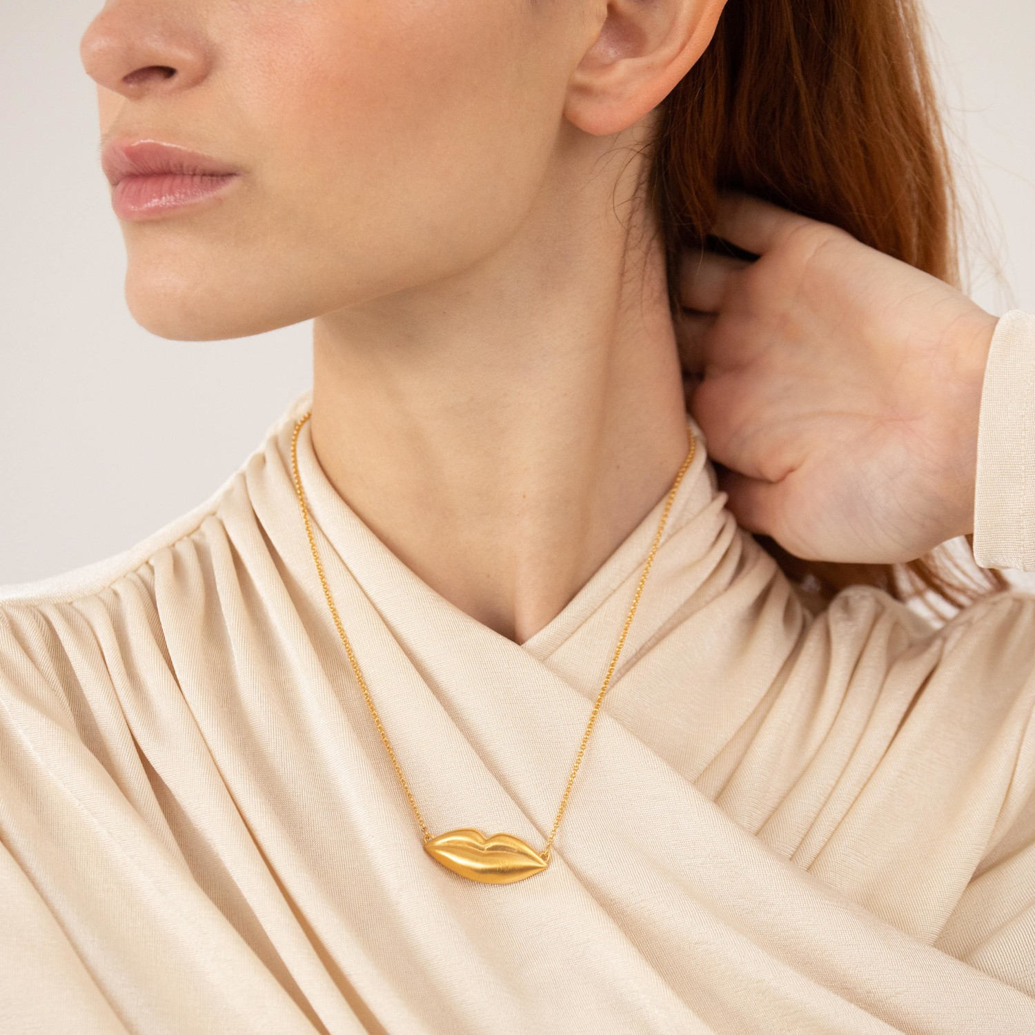 Women's gold-plated necklace Dalí, Jewelry by Joidart | Joidart