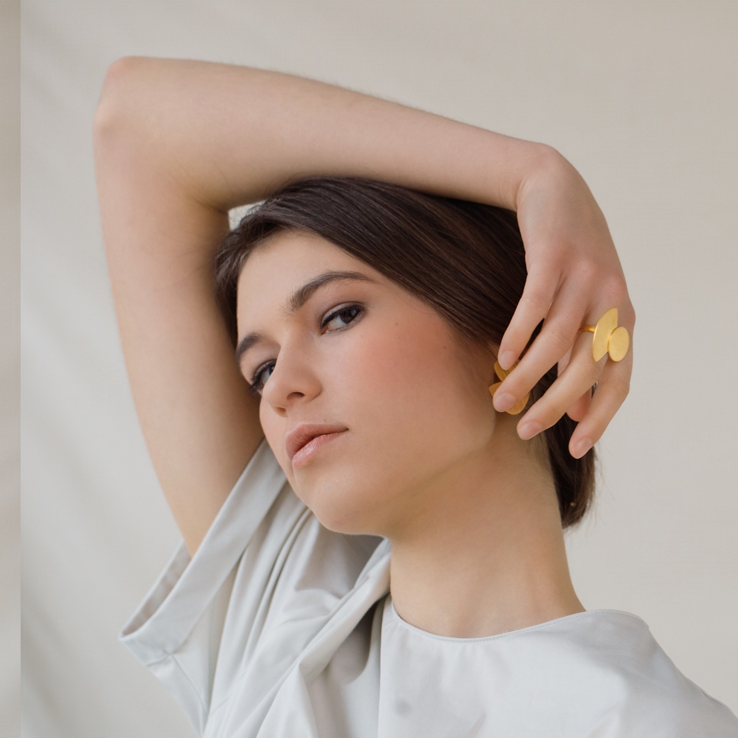 Women's golden ring VENUS collection | Joidart