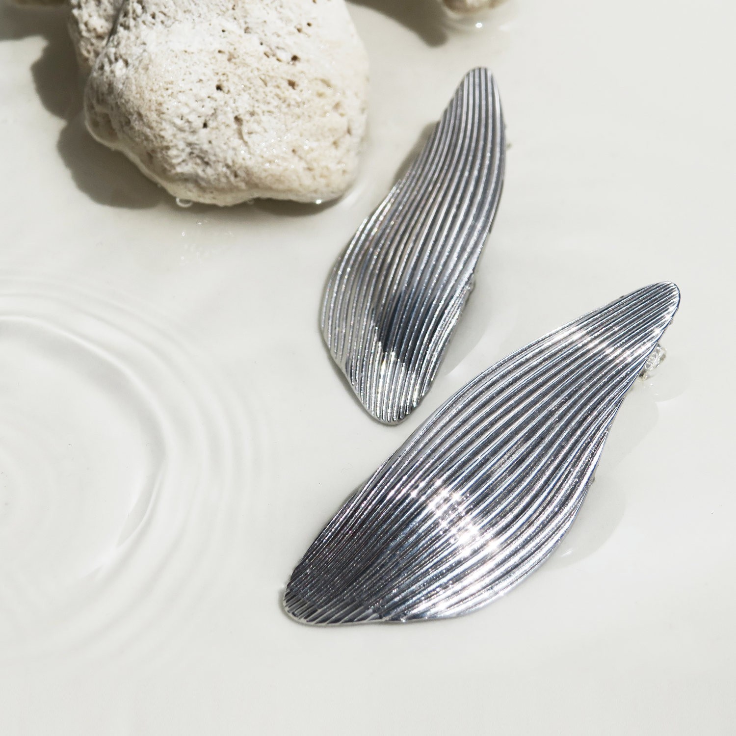 Silver earrings ONARIA | Joidart