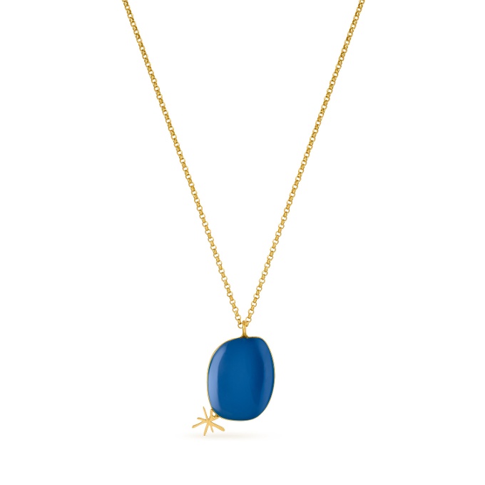 Collier doré MIRÓ JEWELRY inspiré L'or de l'azur | Joidart