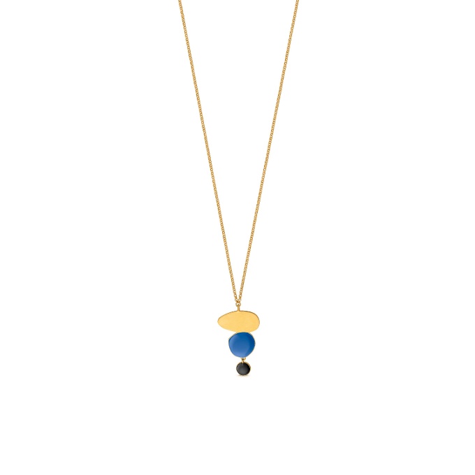 MIRÓ JEWELRY Golden necklace inspired by Papasseit | Joidart