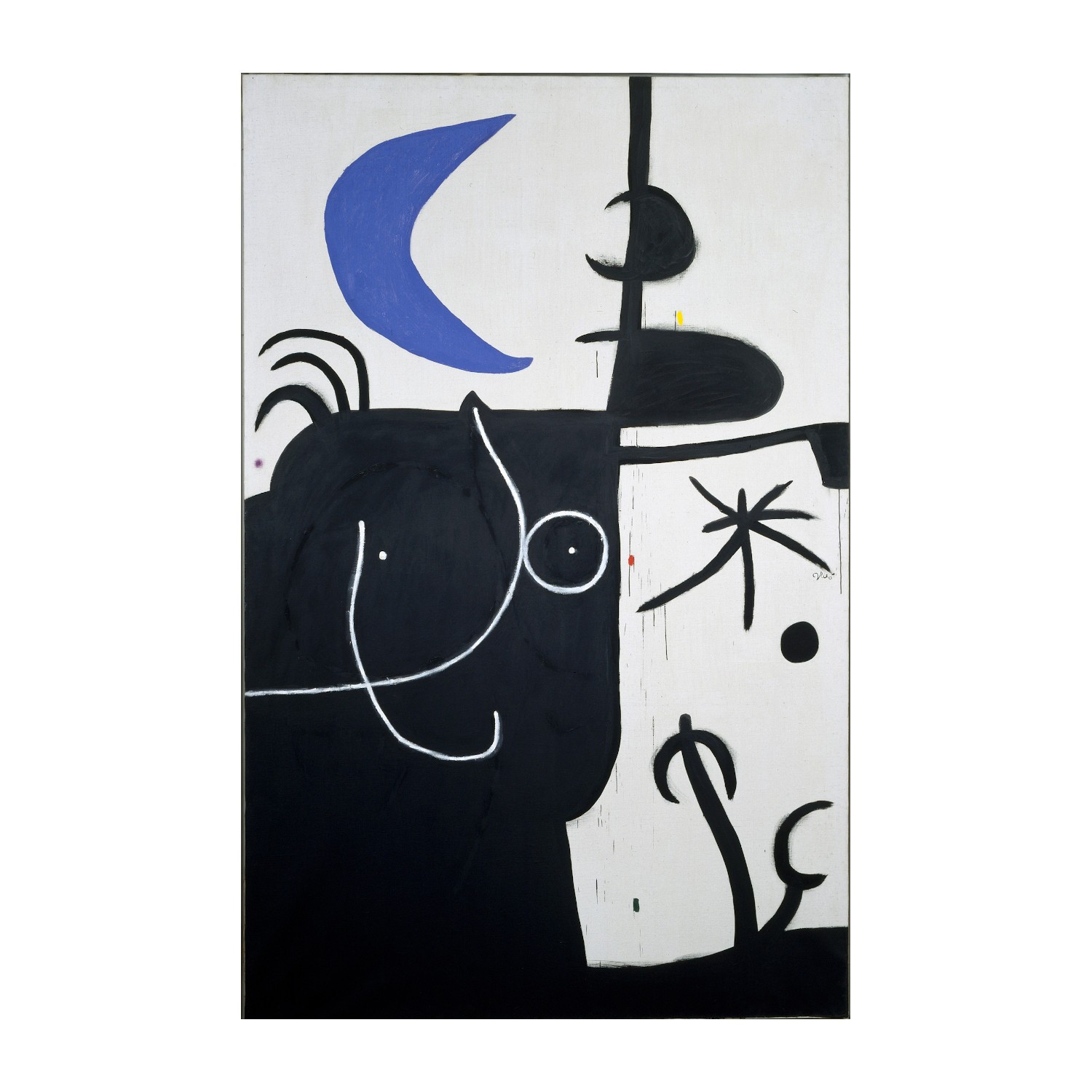 MIRÓ JEWELRY Golden earrings with large moon | Joidart