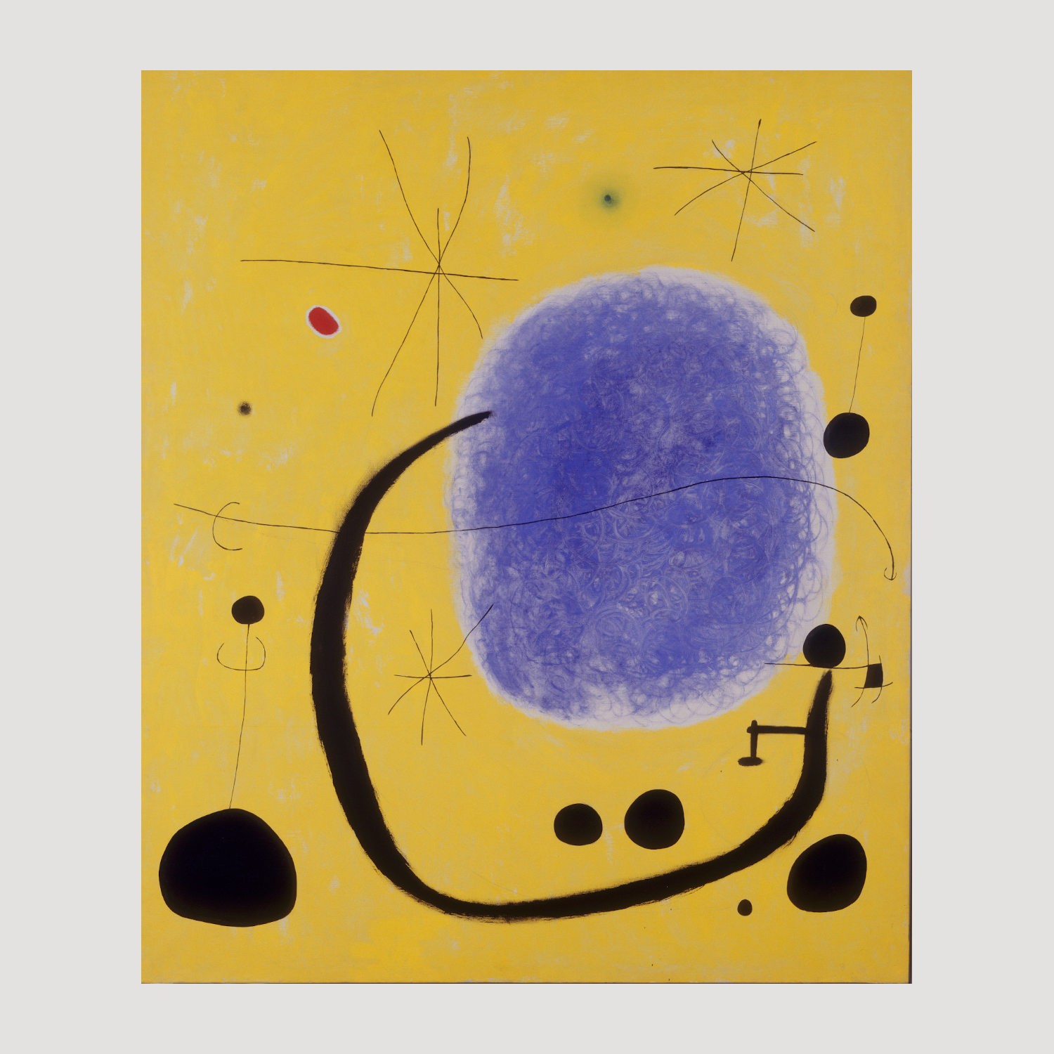 Golden necklace MIRÓ JEWELRY inspired by L'Or de l'Azur | Joidart