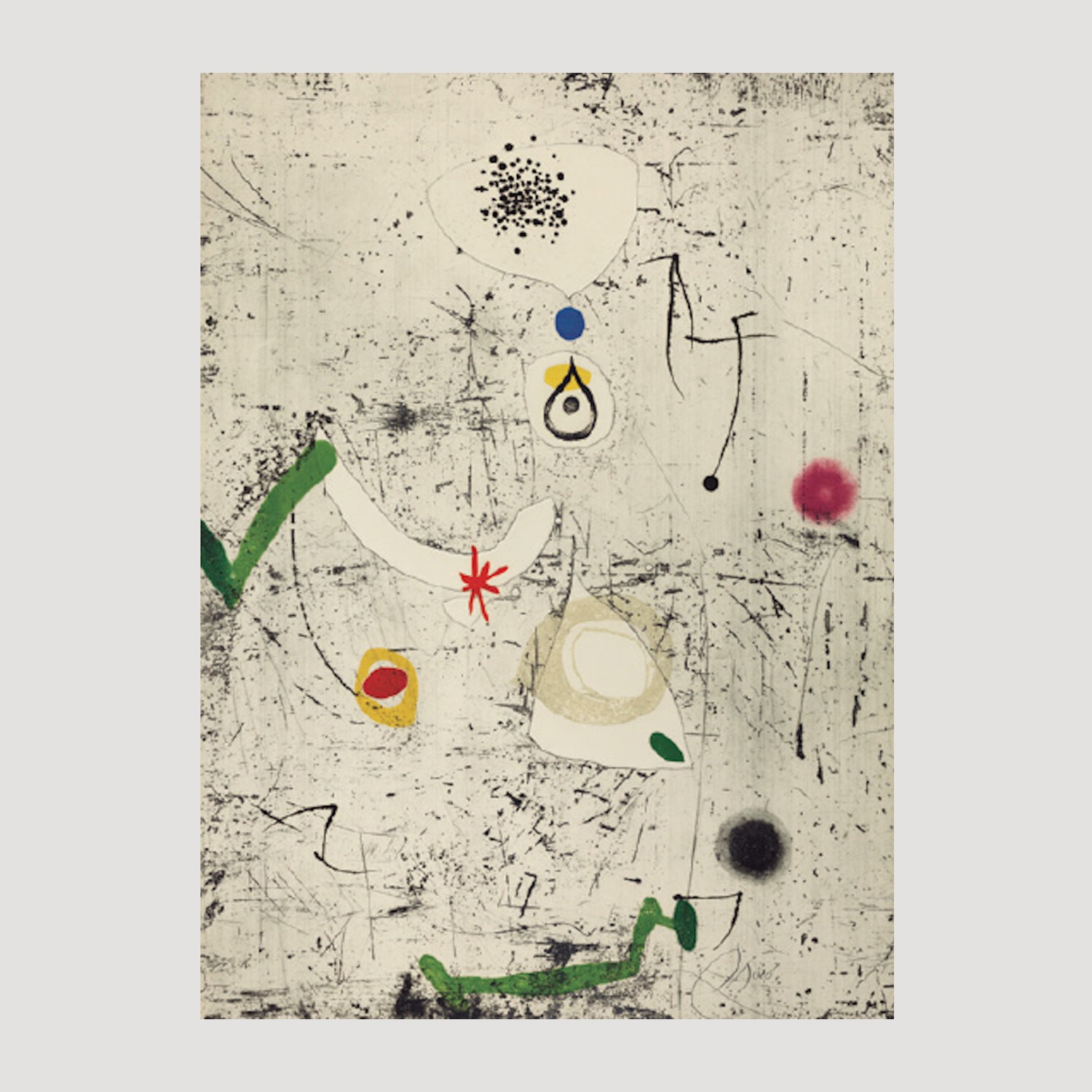 MIRÓ JEWELRY Golden necklace inspired by Papasseit | Joidart