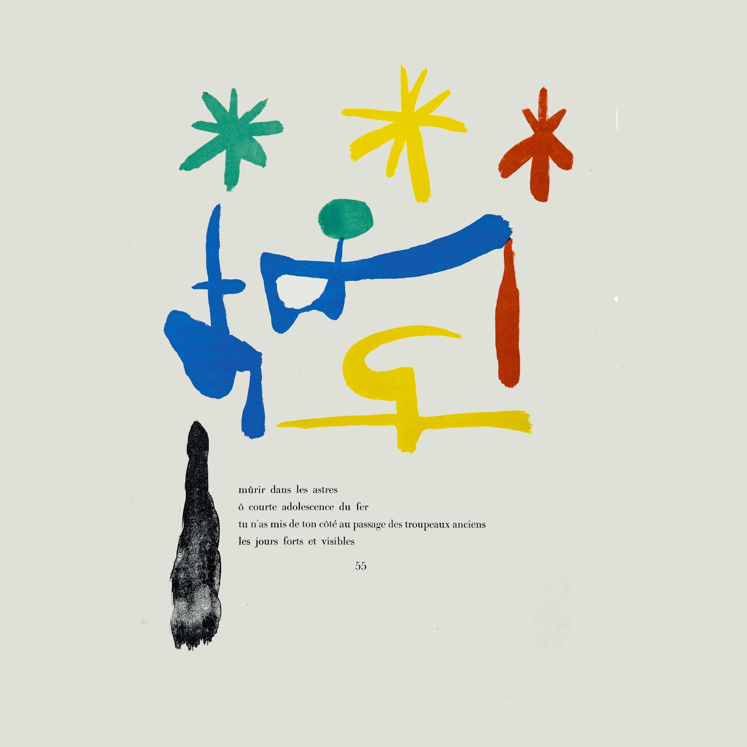 MIRÓ JEWELRY Golden earrings with three stars | Joidart